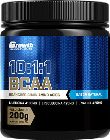 BCAA (10:1:1) (em pó) (200g): Conheça os benefícios | Growth | Growth ...